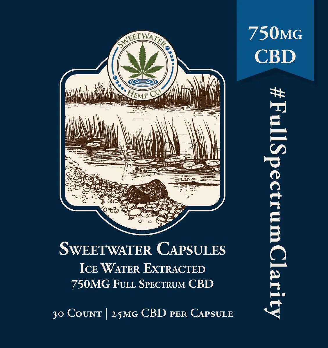 25mg Full Spectrum Capsules - Sweetwater Hemp Company